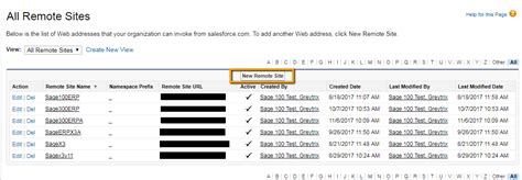 Adding Remote Site For Gumu™ Sage Erp Integration For Salesforce