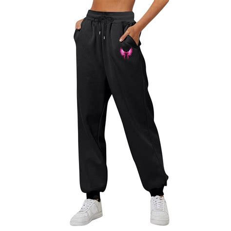 Bunenne Womens Sweatpants Outdoor Trousers Elastic Waist With