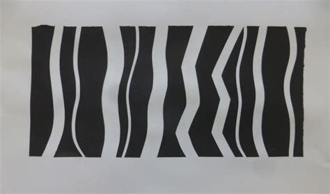 Rectangle Cut Into Different Shapes And Glued Down With Different
