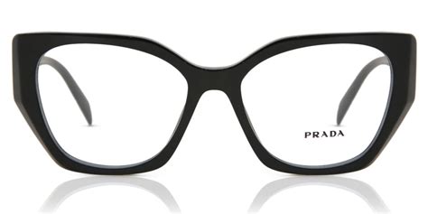 Prada Pr 18wv Symbole 1ab1o1 Eyeglasses In Black Smartbuyglasses Usa