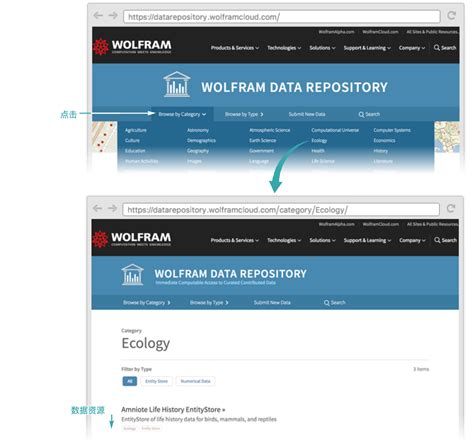 使用来自 Wolfram 数据库的数据Wolfram 语言参考资料