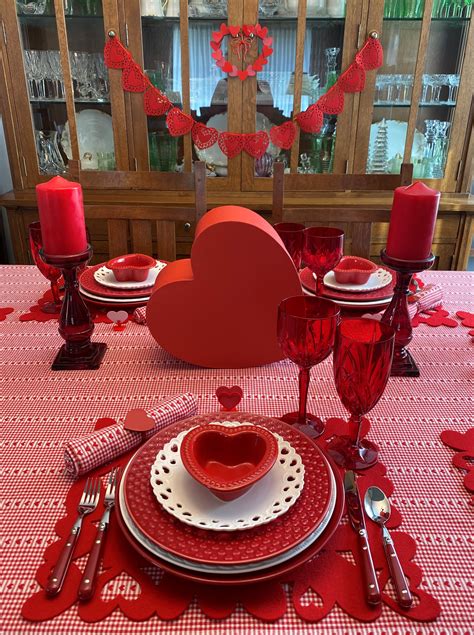Hearts For A Valentines Day Tablescape — Whispers Of The Heart