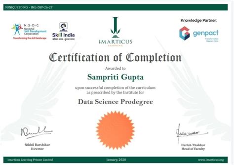 sampriti gupta on linkedin successfully completed genpact data science