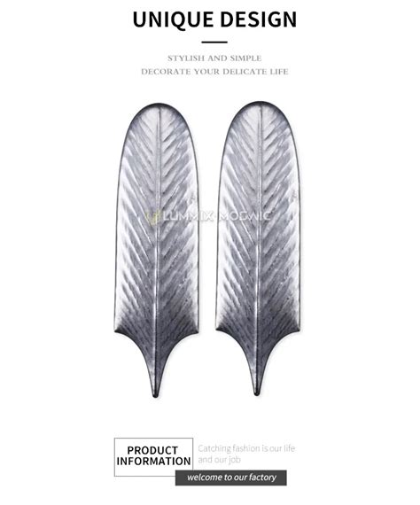 Small White 3d Feather Shape Ceramic Mosaic Porcelain Wall Tiles