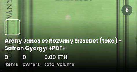 Arany Janos Es Rozvany Erzsebet Teka Safran Gyorgyi Pdf
