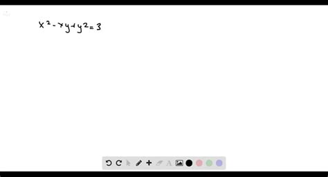 The Equation X Xy Y Represents A Rotated Ellipse That Is