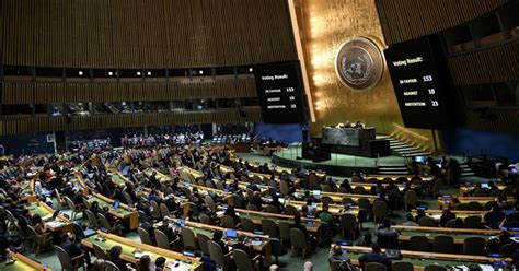 قرار الجمعية العامة للأمم المتحدة حول غزة فلسطين تصفه بـالتاريخي