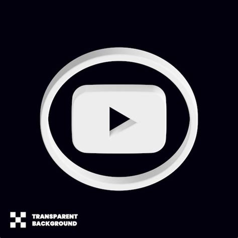 Premium Psd Youtube Social Media Icon 3d