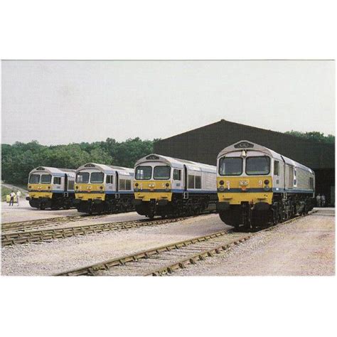 Railway Postcard Br Class 59 Foster Yeoman Merehead 1986 Loco On Ebid