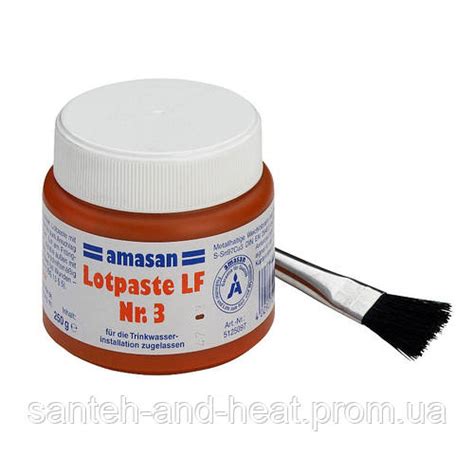 Флюс паста для пайки медных труб Amasan Lotpaste Lf Nr 3 250Г Id