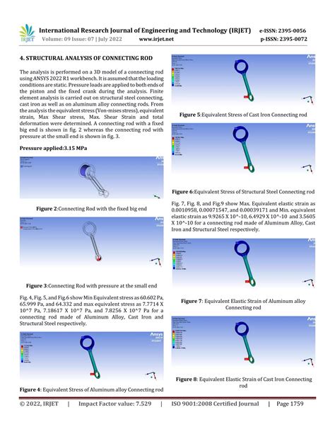 Material Comparison For A Two Wheeler Connecting Rod Using Finite Element Analysis Fea Pdf