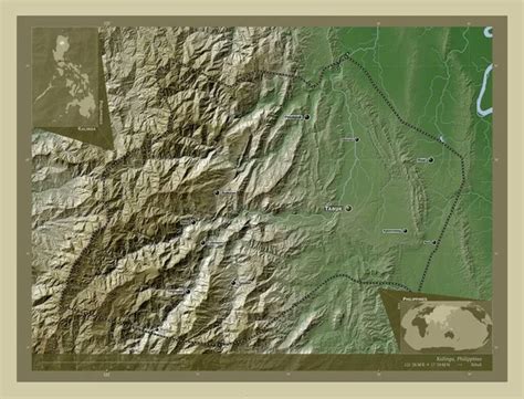 Tarlac Province Philippines Colored Elevation Map Lakes Rivers