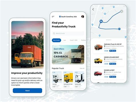 Logistic Management Mobile Application Design Mobile App Design