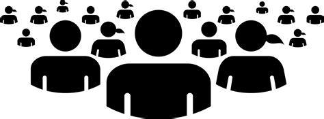 People Icon Male And Female Group Of Persons Vector Image