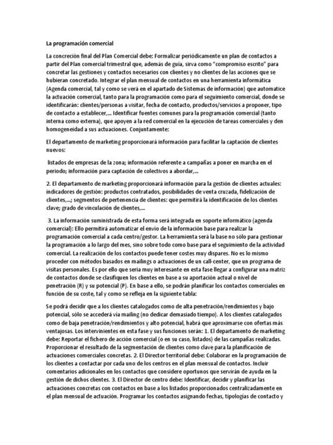 La Programación Comercial Pdf Marketing Informática