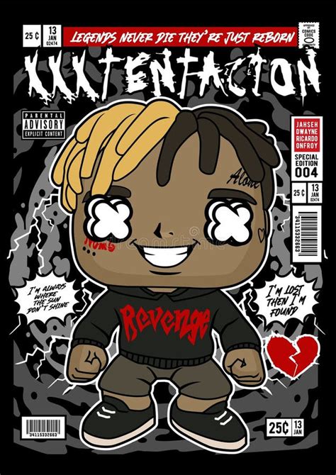 Xxxtentacion Stock Illustration Illustration Of Manga 324366847