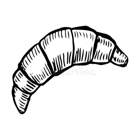 Bread Or Pastry Vector Illustration In Hand Drawn Sketch Engraving