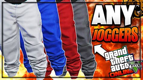 GTA Online HOW TO OBTAIN ANY COLORED JOGGERS Patch GREY WHITE RED BLUE BLACK