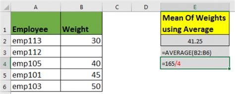 How To Calculate Mean In Excel