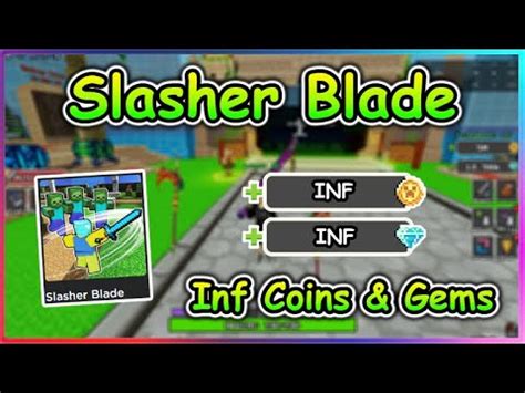 Roblox Slasher Blade Script Inf Coins Gems Again YouTube