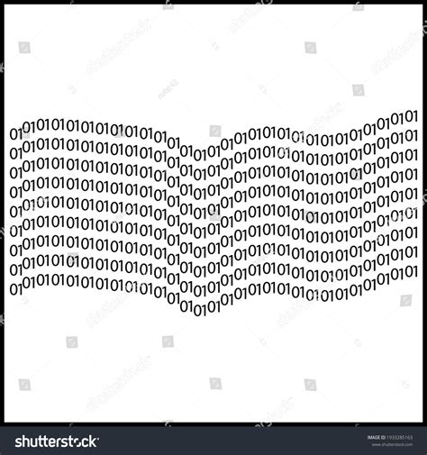 Abstract Virtual Digital Wave Binary Code เวกเตอร์สต็อก ปลอดค่าลิขสิทธิ์ 1933285163