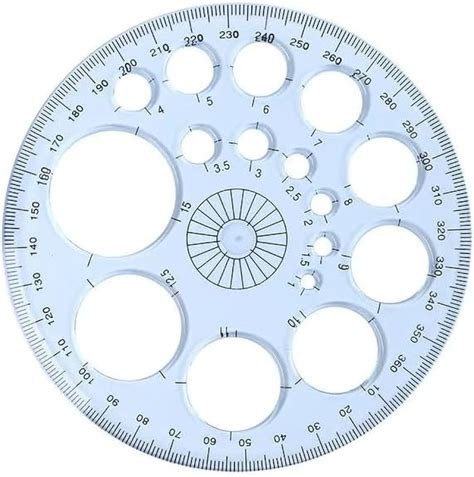 Protractor Full Circle Multi Size 360 Degree Protractor Plastic Math