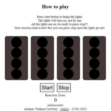 GitHub NathanCrowley F Reaction Game
