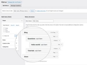 How To Add And Edit A WordPress Menu SiteGround Tutorials