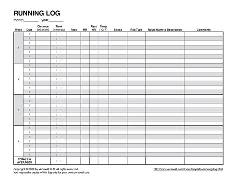 Download The Running Log Running Running Schedule How To Plan