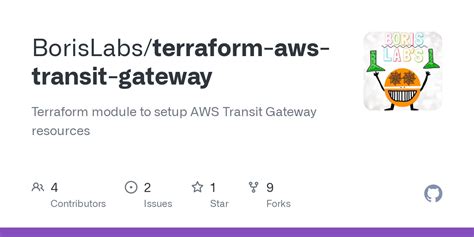 Github Borislabs Terraform Aws Transit Gateway Terraform Module To Setup Aws Transit Gateway