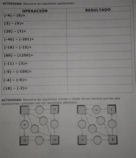 Solved ACTIVIDAD Resuelve Las Siguientes Operaciones ACTIVIDAD