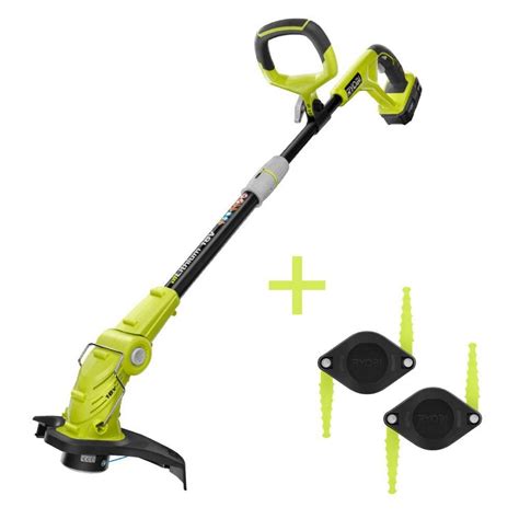 Ryobi ONE 18 Volt Lithium Ion Cordless String Trimmer Edger With Bonus