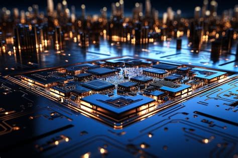 Premium Ai Image Central Computer Processors Cpu Concept Motherboard Digital Chip Technology