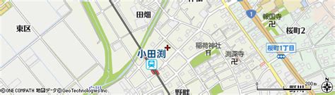愛知県豊川市小田渕町卯足の地図 住所一覧検索｜地図マピオン