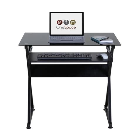 Onespace Ultramodern 335 In Black Moderncontemporary Computer Desk In