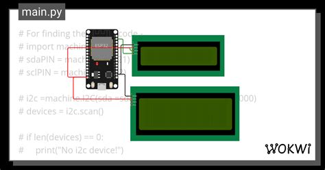I C Lcd Py Wokwi Esp Stm Arduino Simulator