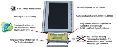 Intercomp 182004 Rfx Lp600 Low Profile Wireless Digital Wheel Load