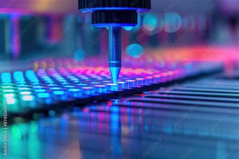 A Spectrometer Analyzing Light Wavelengths For Detailed Substance