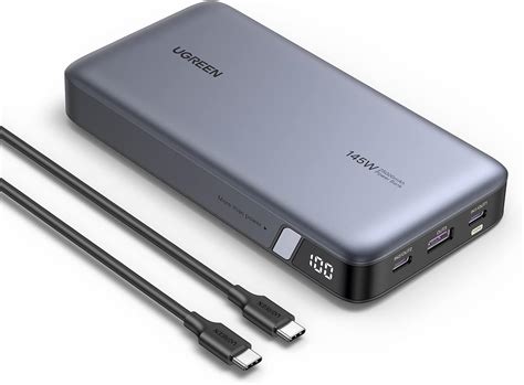 UGREEN 100W Bateria Externa 145W MAX 25000mAh Con 3 Puertos USB C