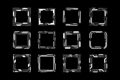 Techno Frame Vector Art Icons And Graphics For Free Download