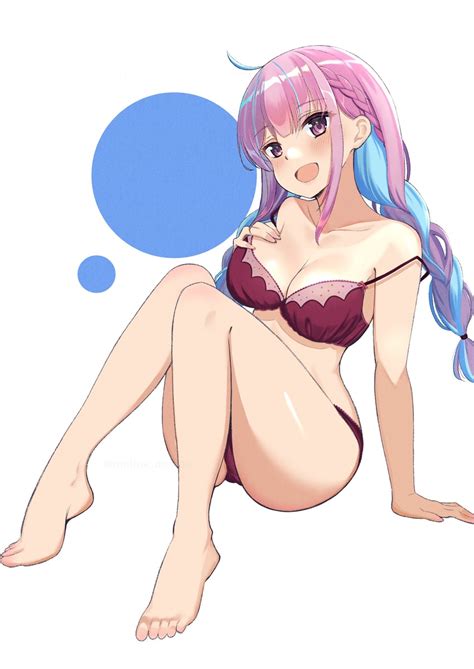 Minato Aqua Hololive Drawn By Melowmenow Danbooru