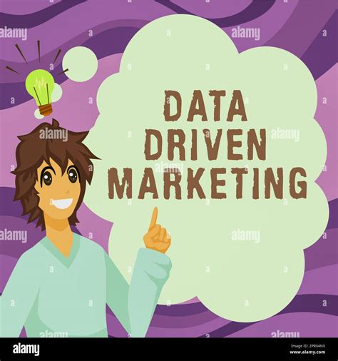 Text Sign Showing Data Driven Marketing Word Written On Strategy Built