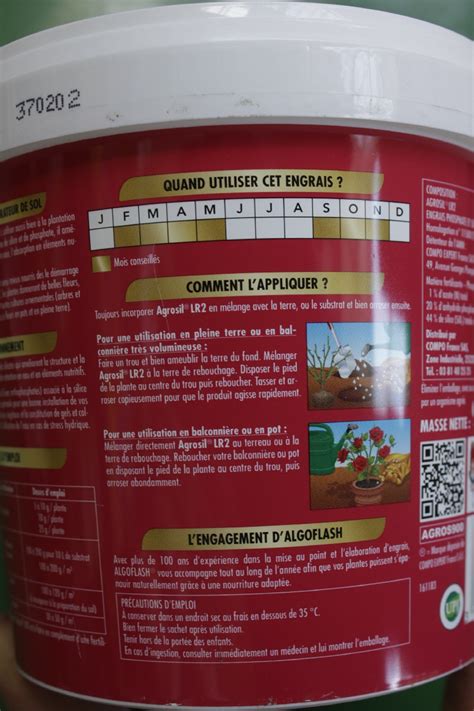 Stimulateur De Racines Toutes Plantations Algoflash 900g Jardi Pradel