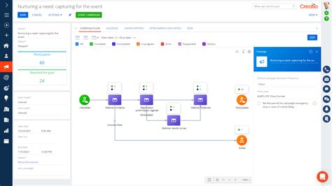 no code platform to automate workflows and crm creatio