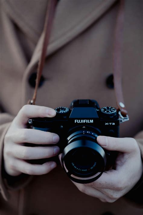 Dslr Ilce 7 M3 가벼운 균형 갈색 코트 거울이없는 겨울 코트 고급 사진 구성 그립 디지털 사진 렌즈