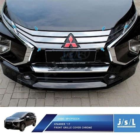 Jual Jsl List Lis Cover Grill Depan Gril Depan Xpander Chrome Original
