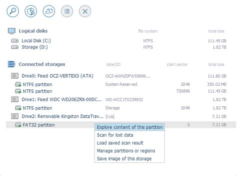 Use Of The Explorer Component User Manual Standard Interface