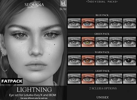 Second Life Marketplace Demosequoialightning Eyes Lelutka Evox