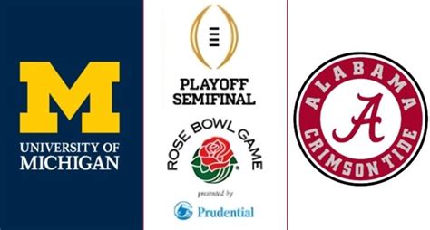 Michigan Stands In Way Of Alabama Saban Streak In Semifinal Rose Bowl