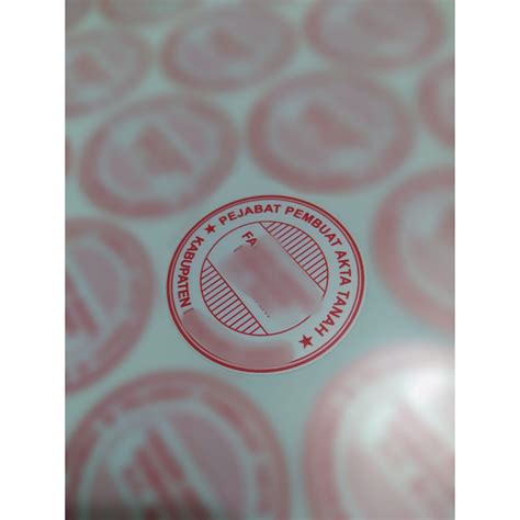 Jual Stiker Sticker Cutting Segel Akta Notaris PPAT Shopee Indonesia